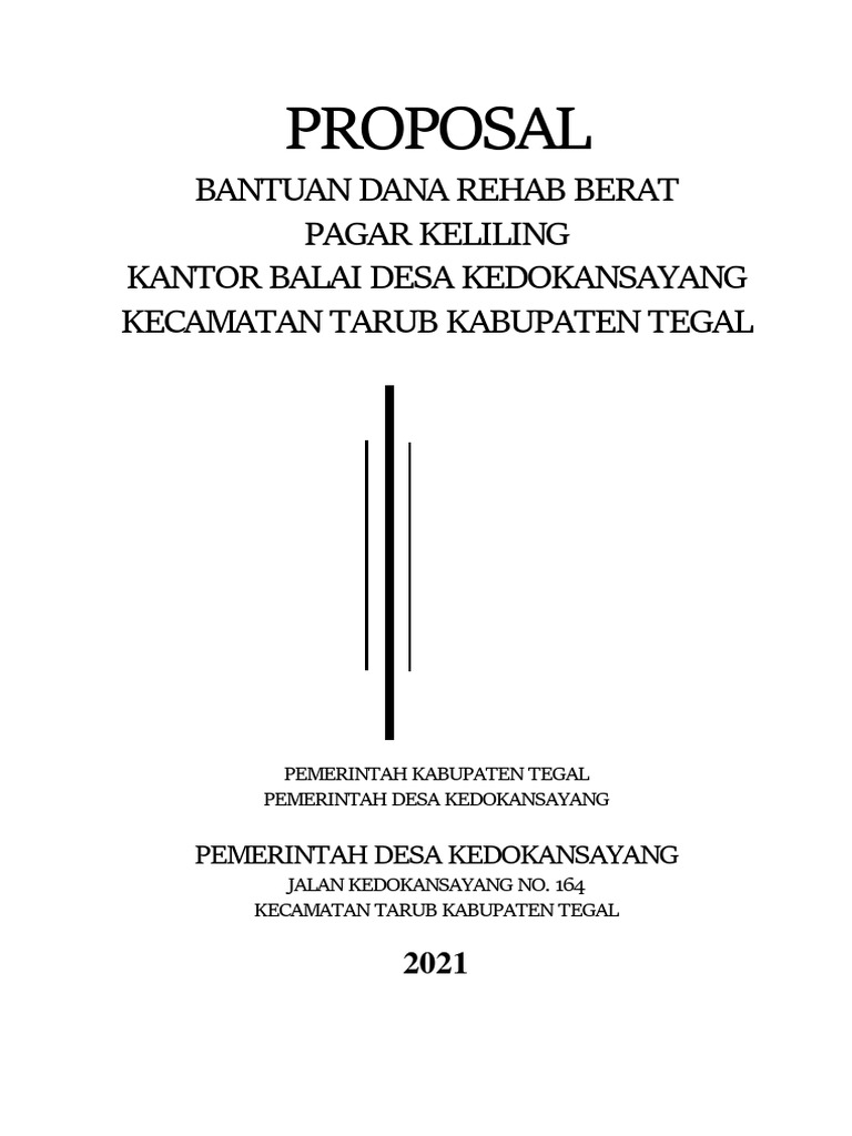 Proposal Pagar Keliling 2022 | PDF