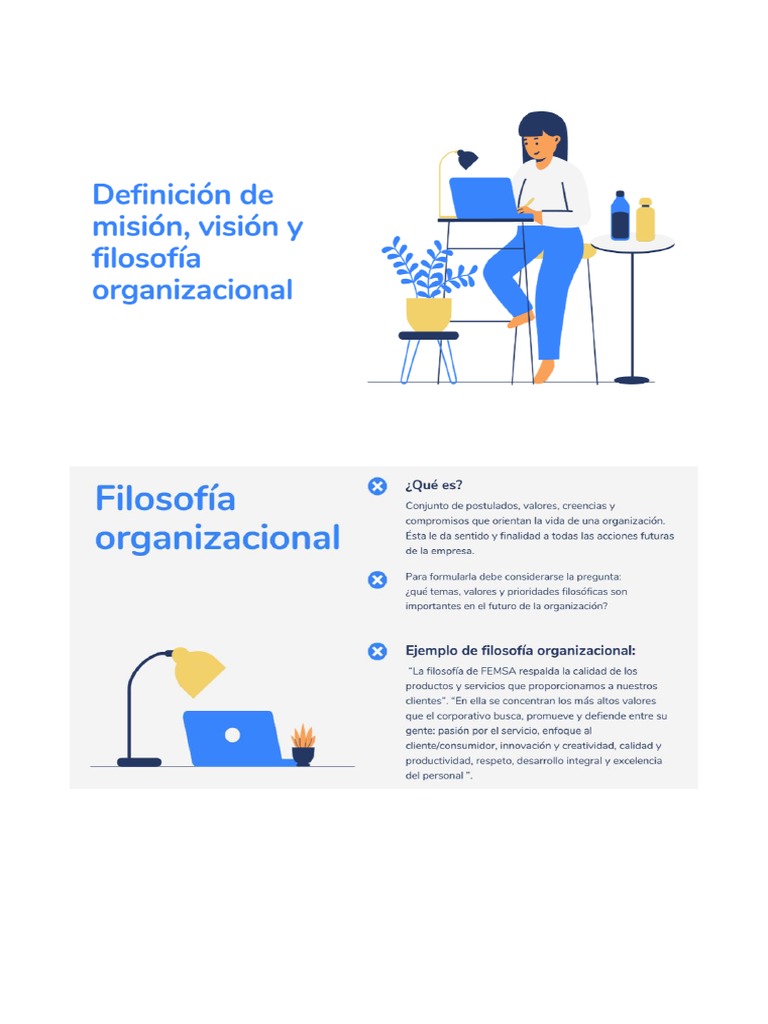 1 Conceptos de Filosofía Institucional, Misión y Visión. | PDF