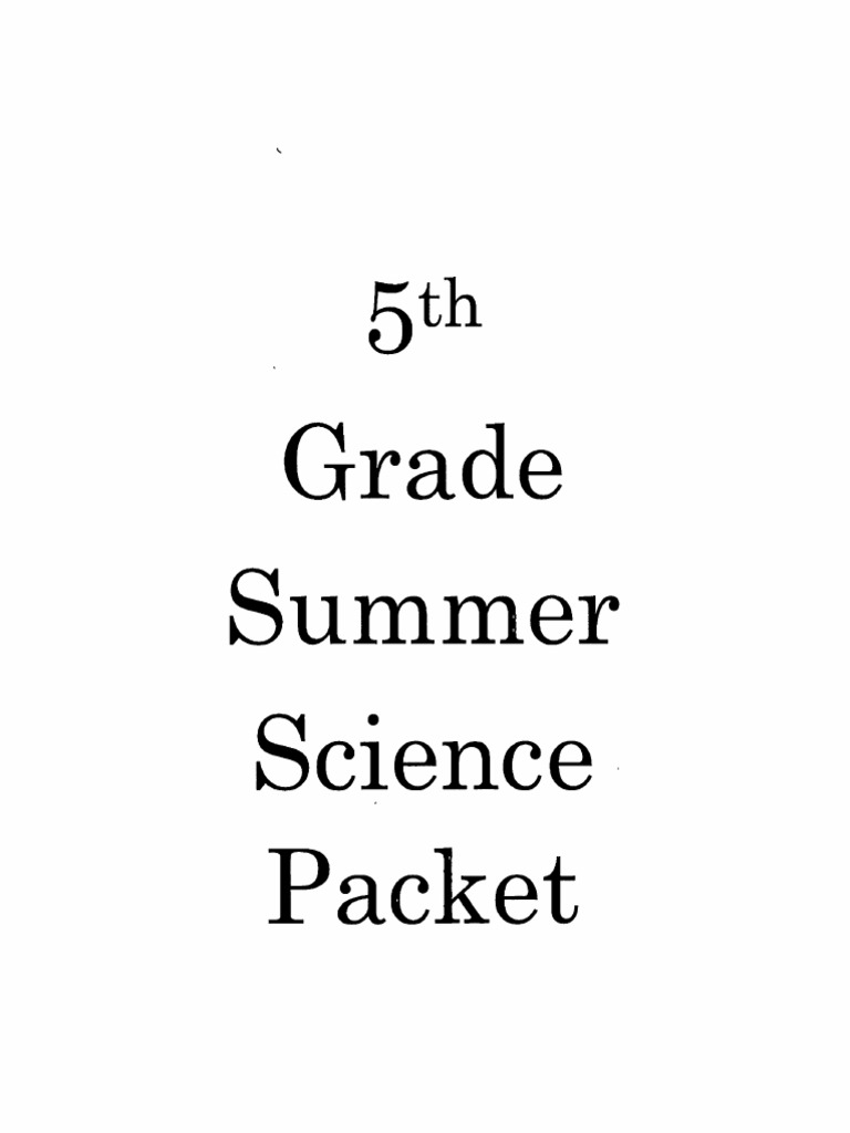 5th Grade Science | PDF