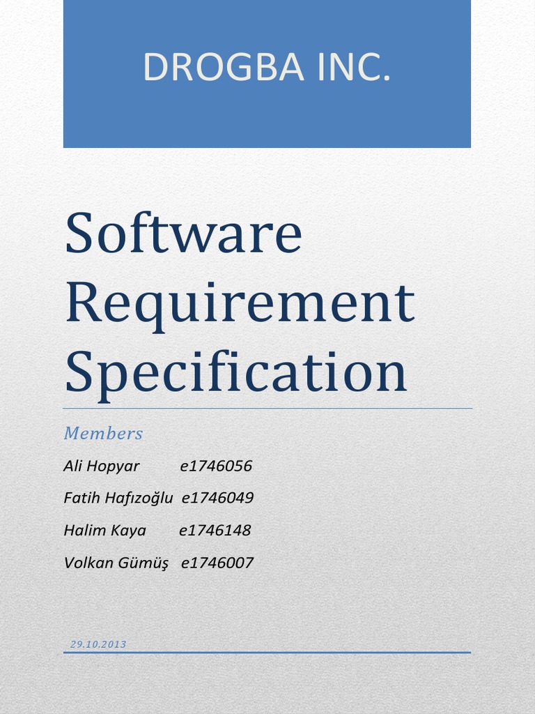 SRS v1.0 | PDF | Application Software | Use Case