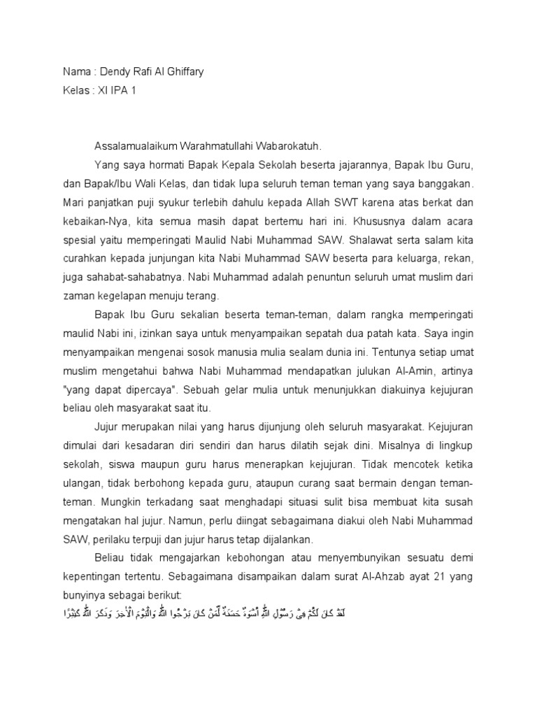 Ceramah Dendy V1 | PDF