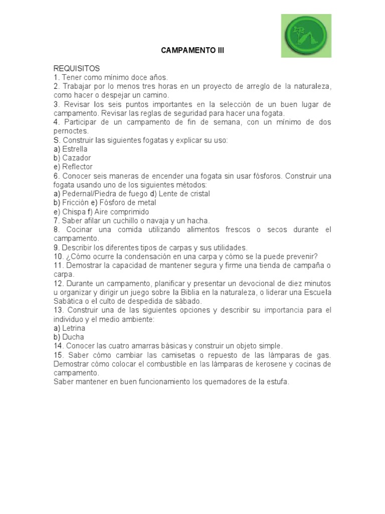 Campamento Iii | PDF