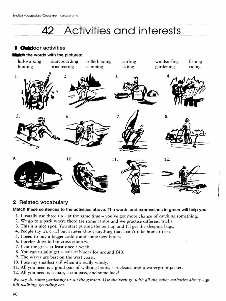 Activities and Interests | PDF