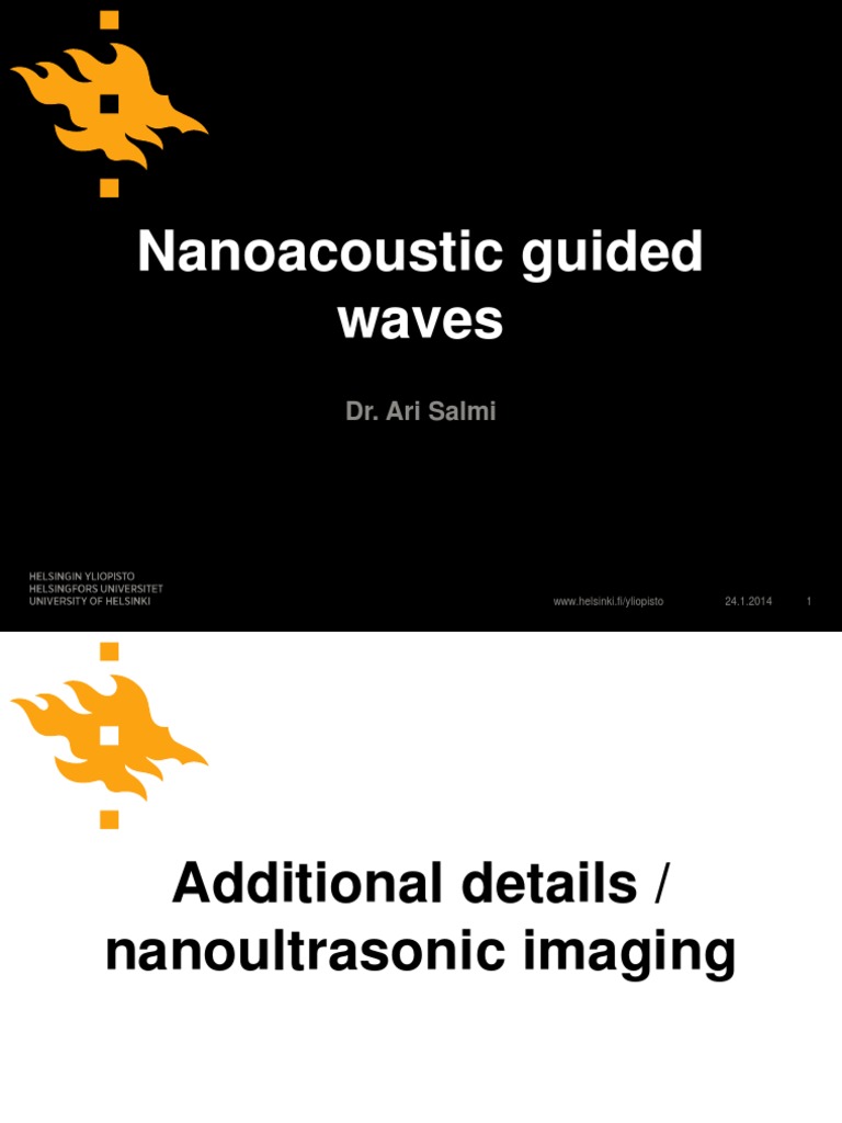 Nanoacoustic Waveguides | PDF | Waves | Waveguide