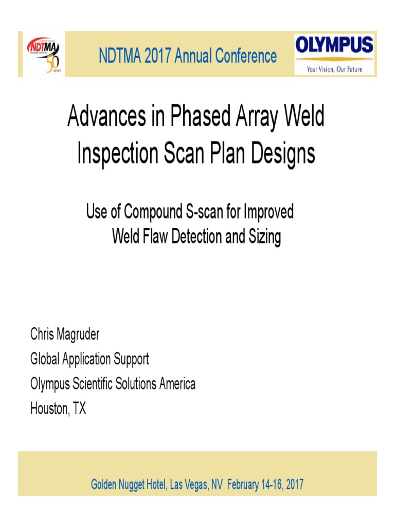 Advances in PA Inspection and Scan Plans | PDF | Optics | Applied And Interdisciplinary Physics