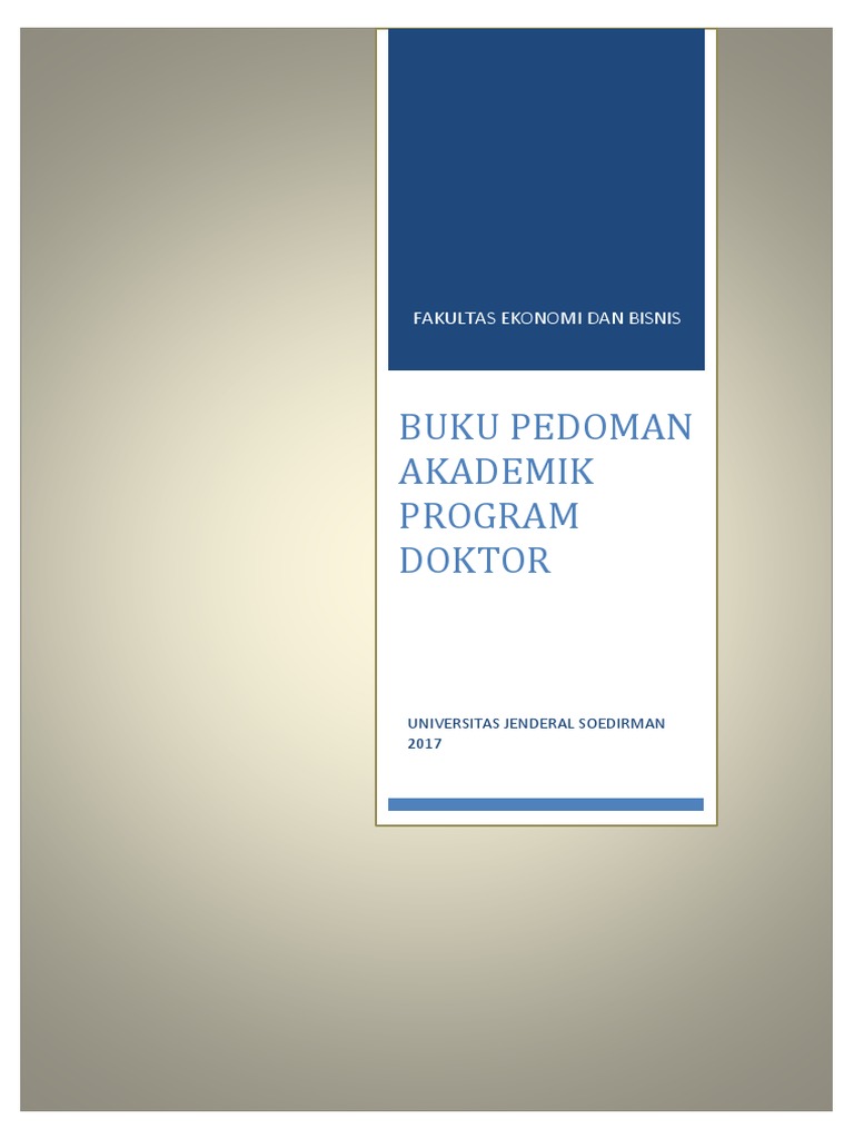 Pedoman Akademik FEB Unsoed 2017 | PDF