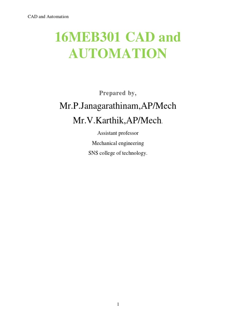 CADA Book | PDF | Computer Aided Design | Numerical Control
