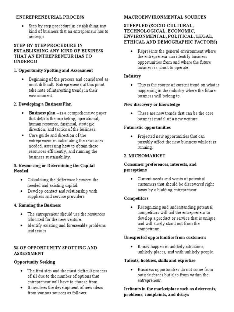 Reviewer Chapter 2 | PDF | Entrepreneurship | Brainstorming