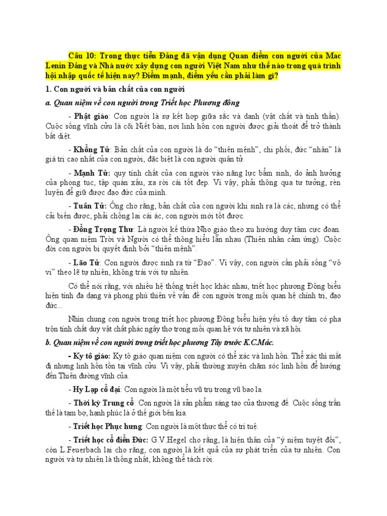 (Triet Hoc Mac - Lenin) Cau 4 | PDF