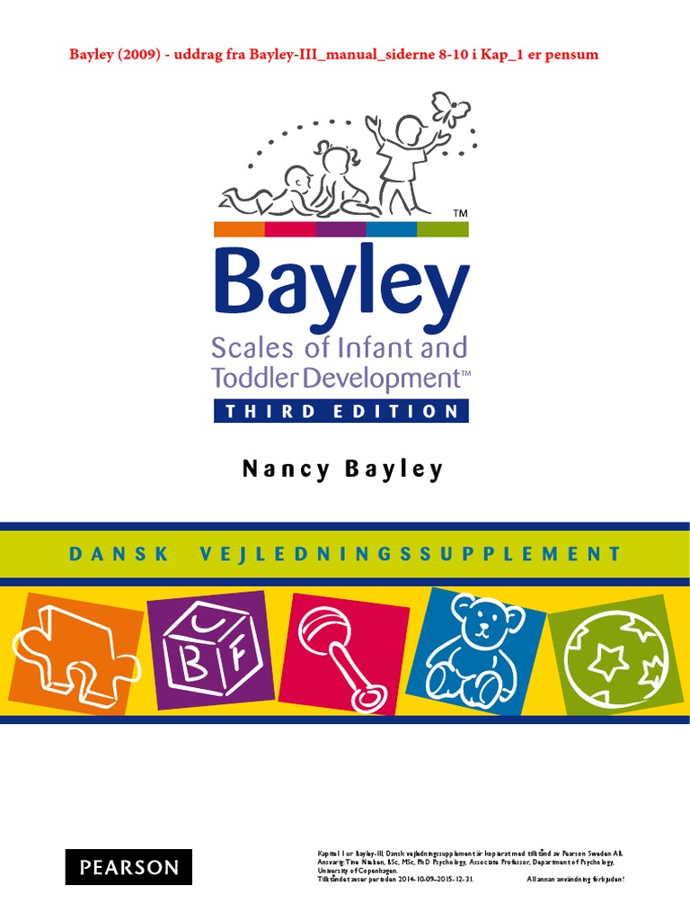 Bayley2009 - Uddrag Fra Bayley-III - Manual - Siderne 8-10 I Kap - 1 | PDF