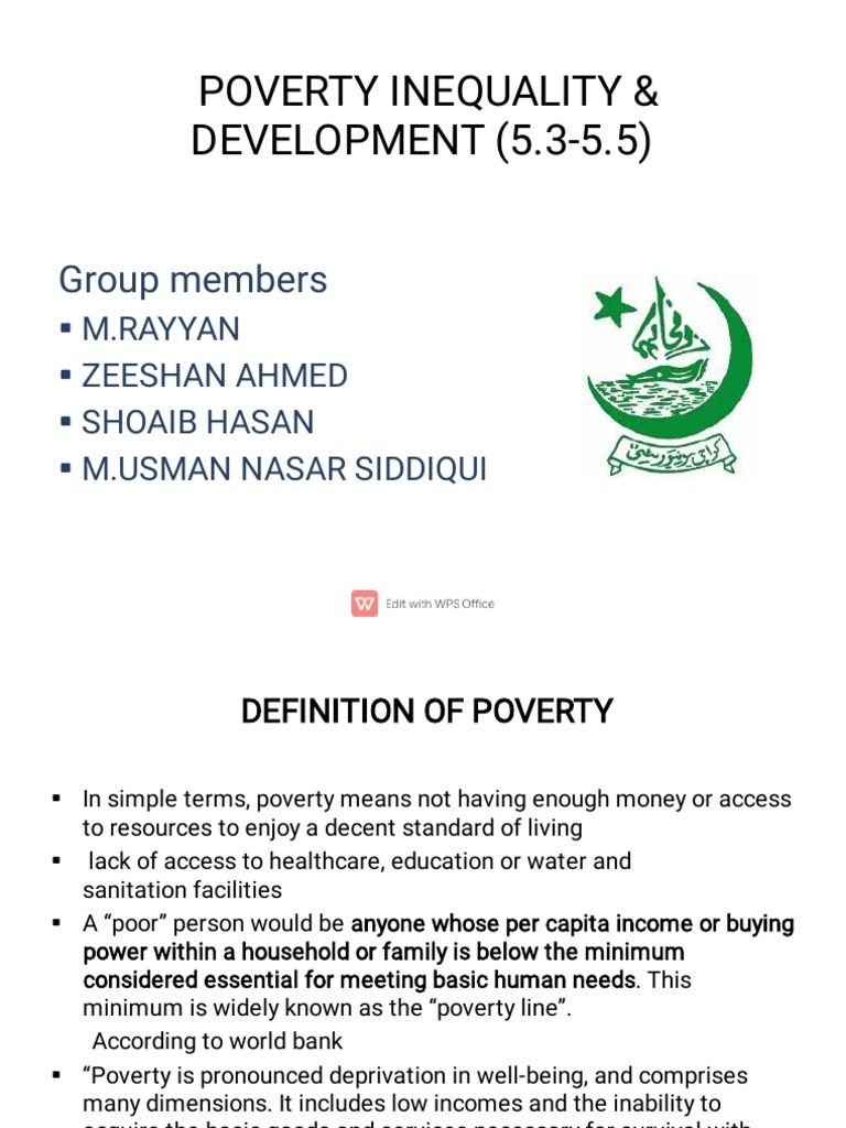 Poverty Inequality & Development PPT New | Download Free PDF | Poverty | Poverty & Homelessness