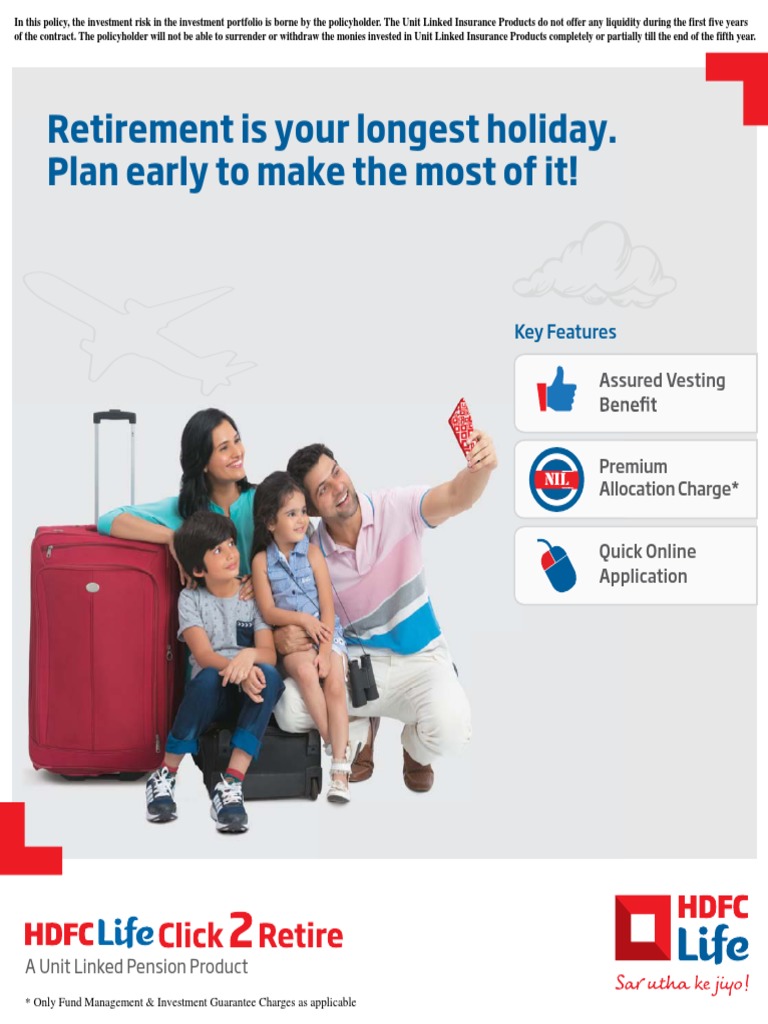 HDFC Life Click 2 Retire Overview | PDF | Cost Of Living | Insurance