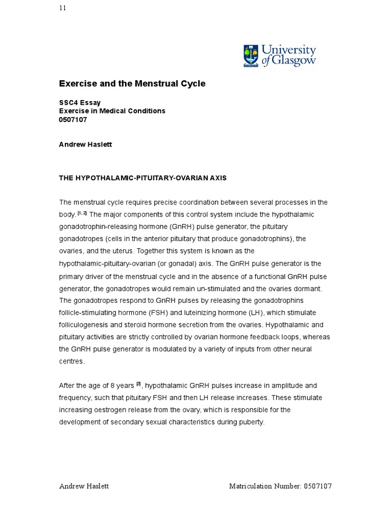 The Determinants Of Menarche An Analysis Of The Evidence Surrounding