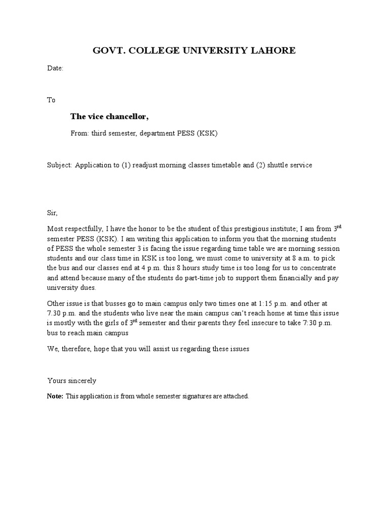 Sample Application To VC | PDF