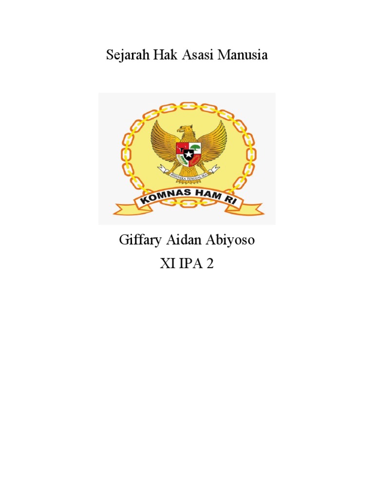 Tugas Ham PPKN Giffary | PDF