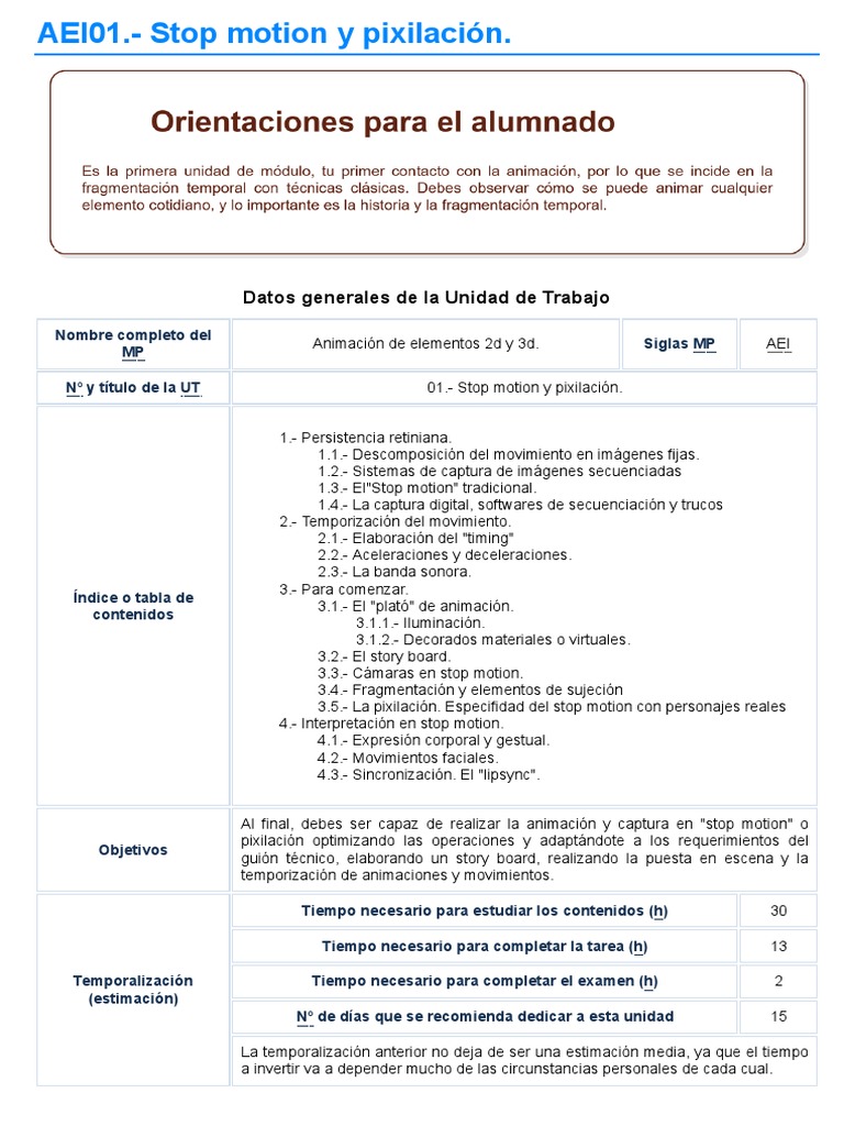 AEI01. - Stop Motion y Pixilación | Descargar gratis PDF | Animación AEI01. - Stop Motion y Pixilación | Descargar gratis PDF | Animación