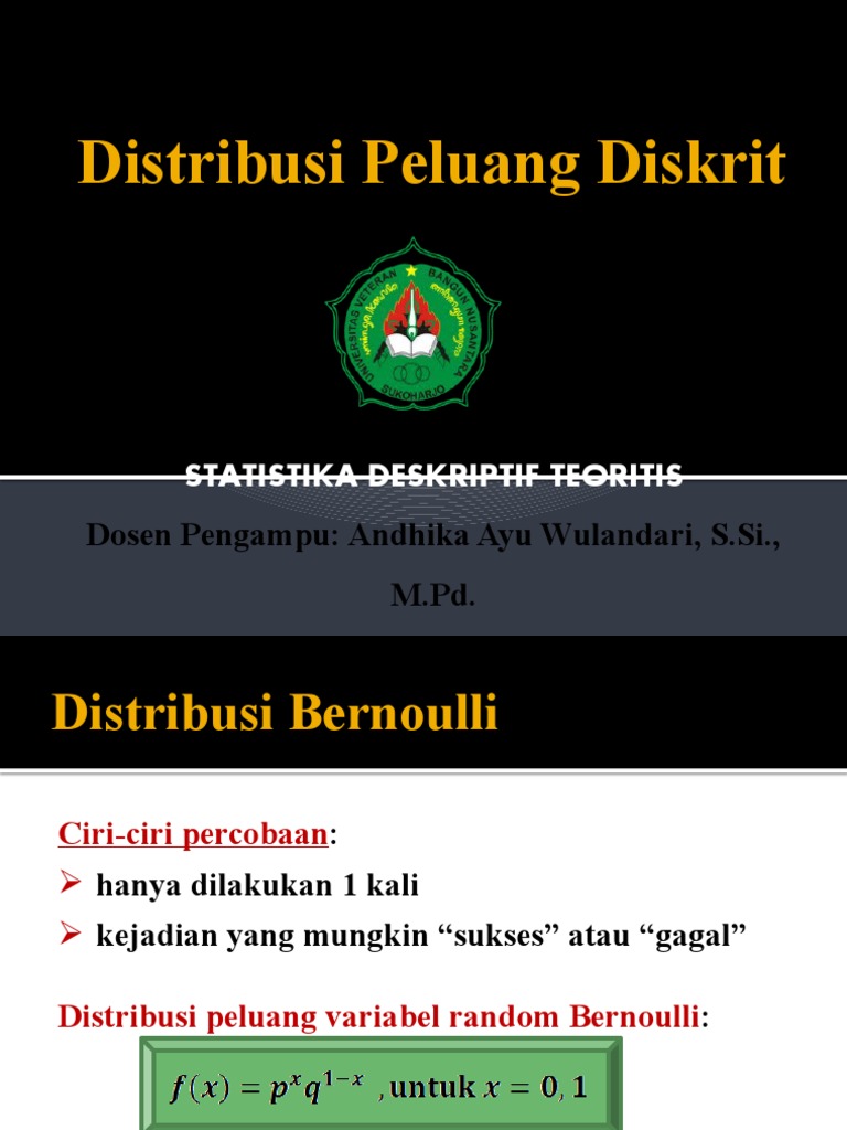 Distribusi Peluang Diskrit | PDF
