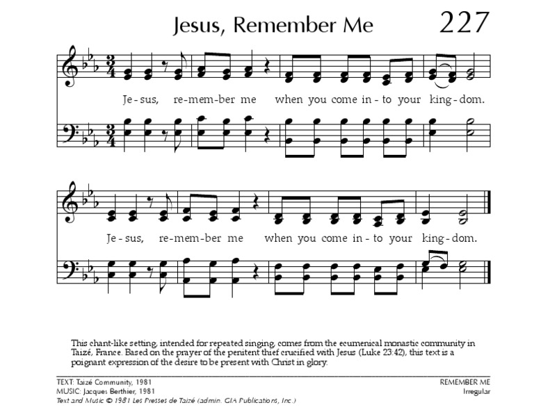 227 Jesus Remember Me Pdf Systematic Theology Jesus