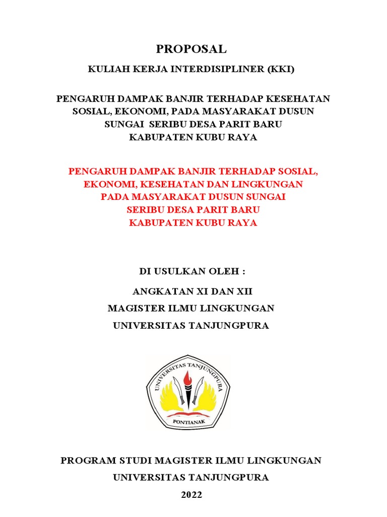 Proposal BAB 1 Dan 3 KKI | PDF