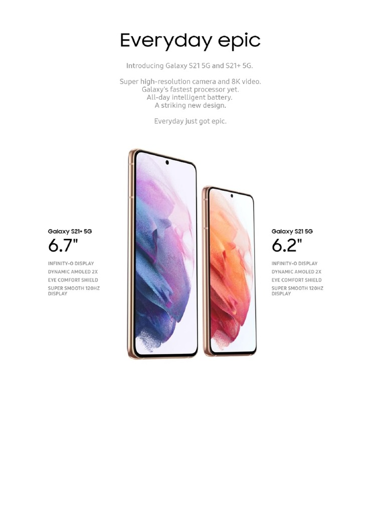 Sam - Samsung Galaxy s21 Plus 5g SM g9960 Datasheet | PDF