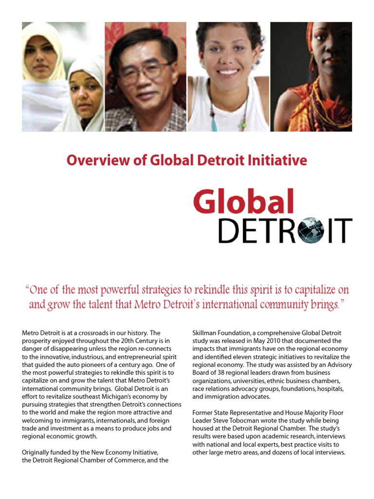 Overview of Global Detroit Initiative | PDF | Detroit | Immigration