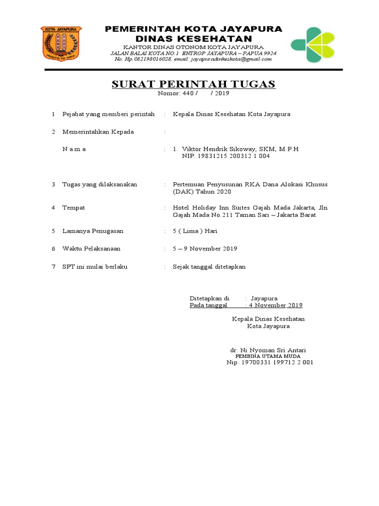 Spt Sppd Jakarta Pdf