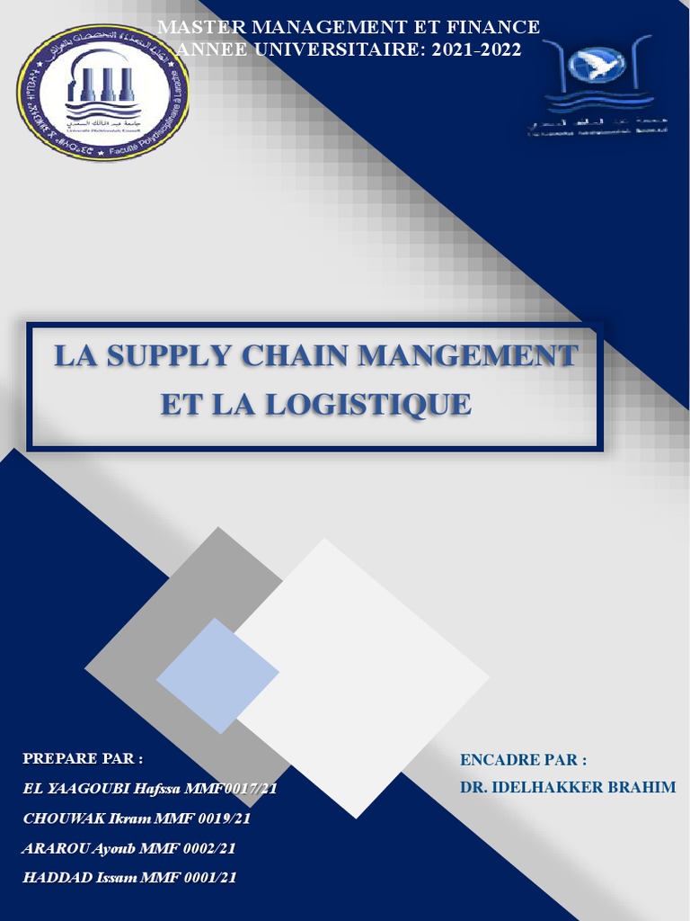SCM Et Logistique | PDF | Logistique | Risque