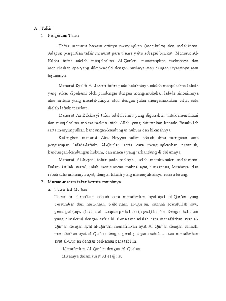 Bab II Ayat Hadist Yuh Bar Yuh | PDF