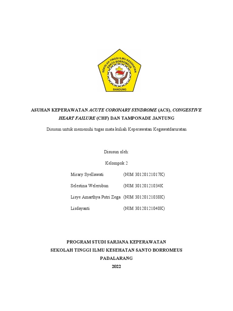 Acs, Chf+temponade Jantung, Ekg | PDF