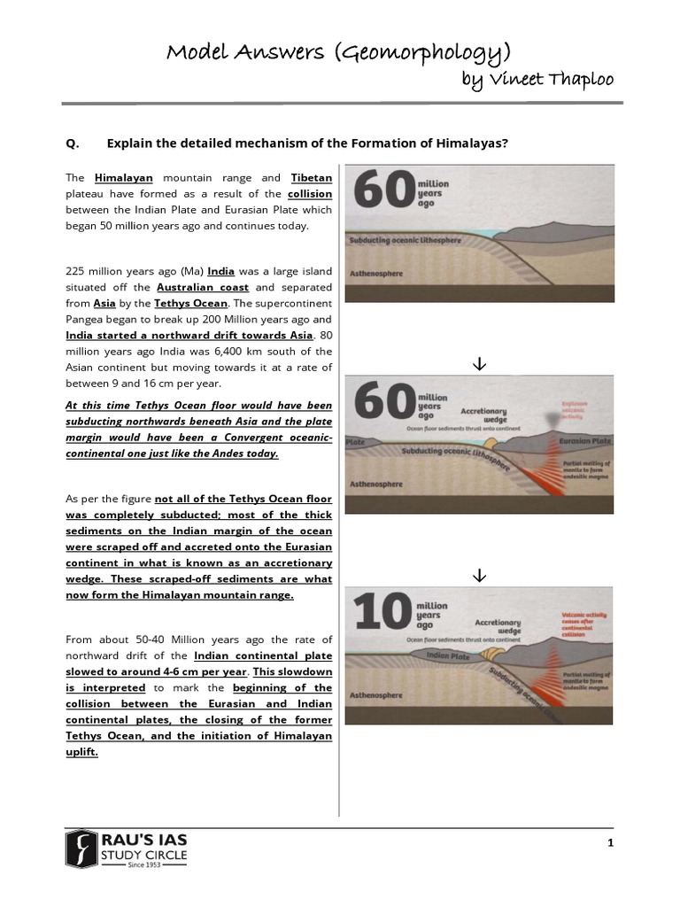 Himalaya Formation | Download Free PDF | Plate Tectonics | Himalayas