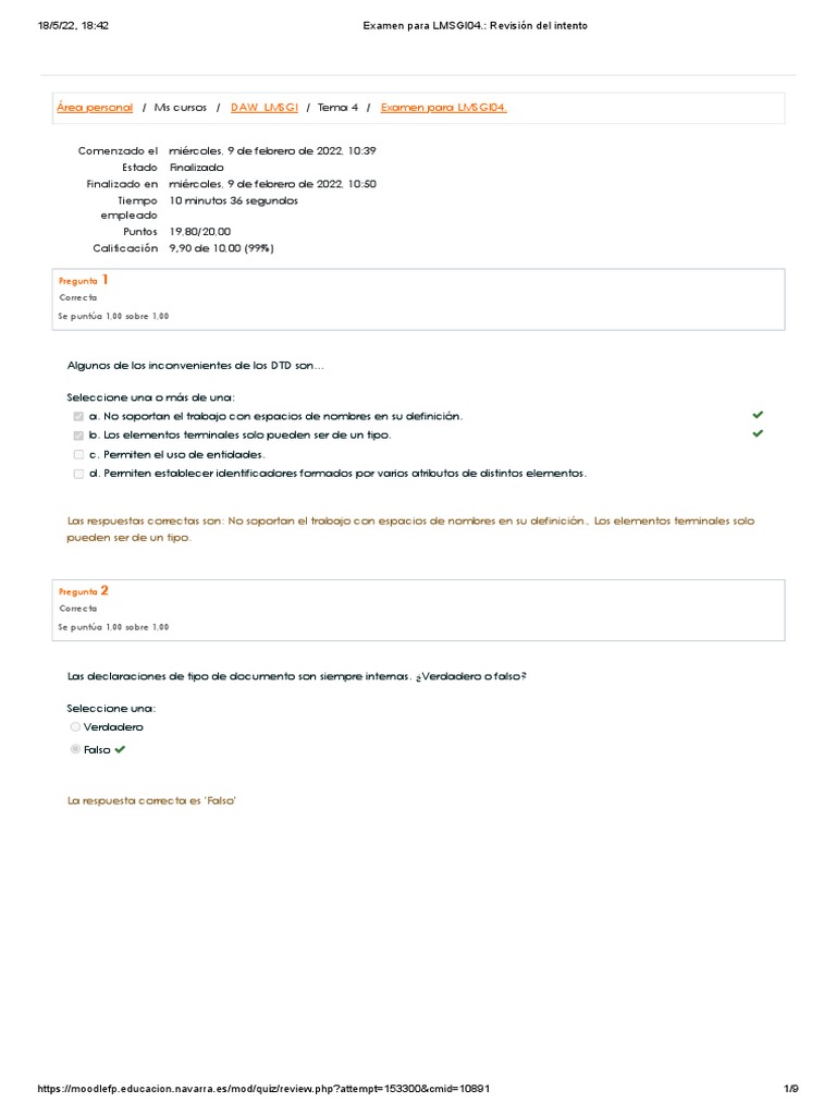 Lmsgi - Ut04 - Revision de Examen | PDF | Xml | Ingeniería Informática