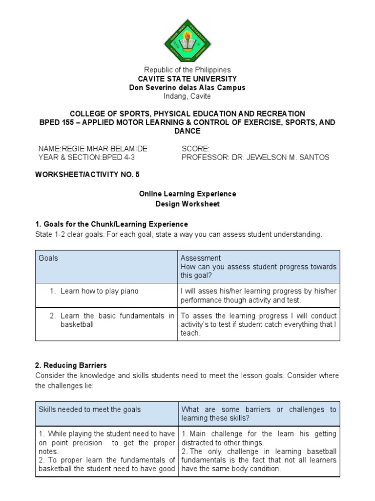 Activity 5 | PDF | Learning | Behavior Modification