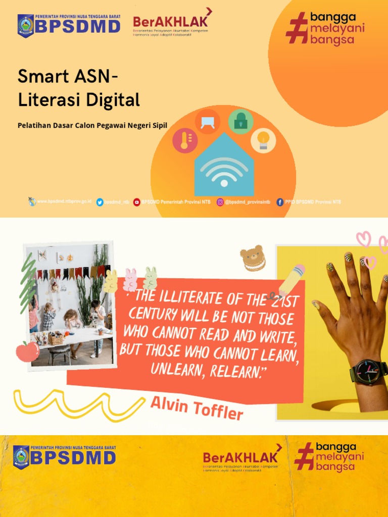 Smart ASN-Literasi Digital: Pelatihan Dasar Calon Pegawai Negeri Sipil | PDF