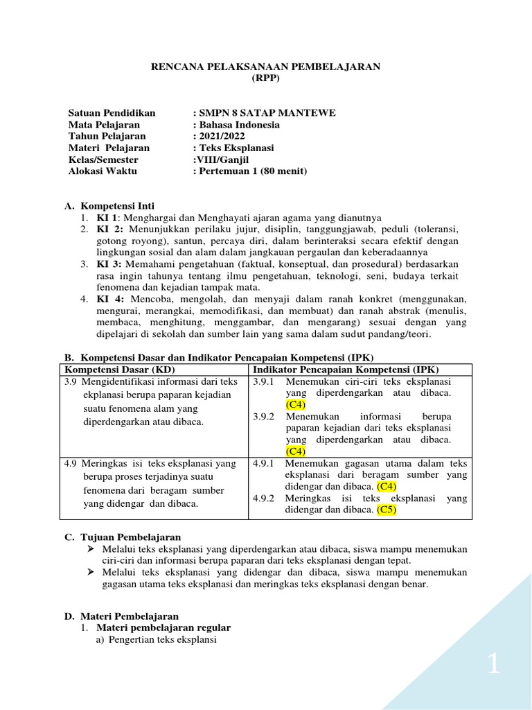 Perangkat Pembelajaran Ukin Indah Dwi Rohmawati | PDF