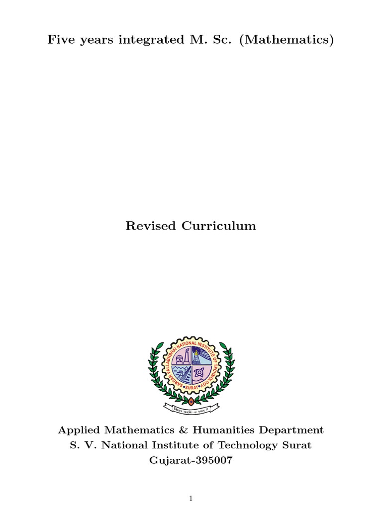 M.Sc. 1st To 5th Year | PDF | Integral | Numerical Analysis