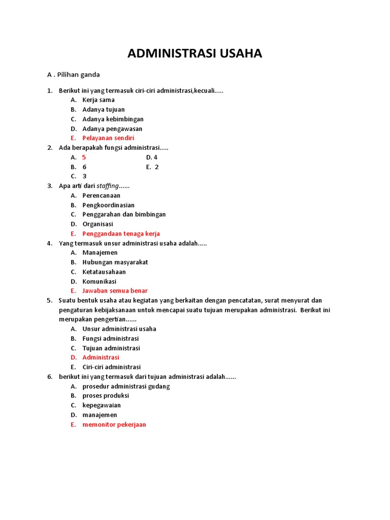 Administrasi Usaha Sarifayani | PDF