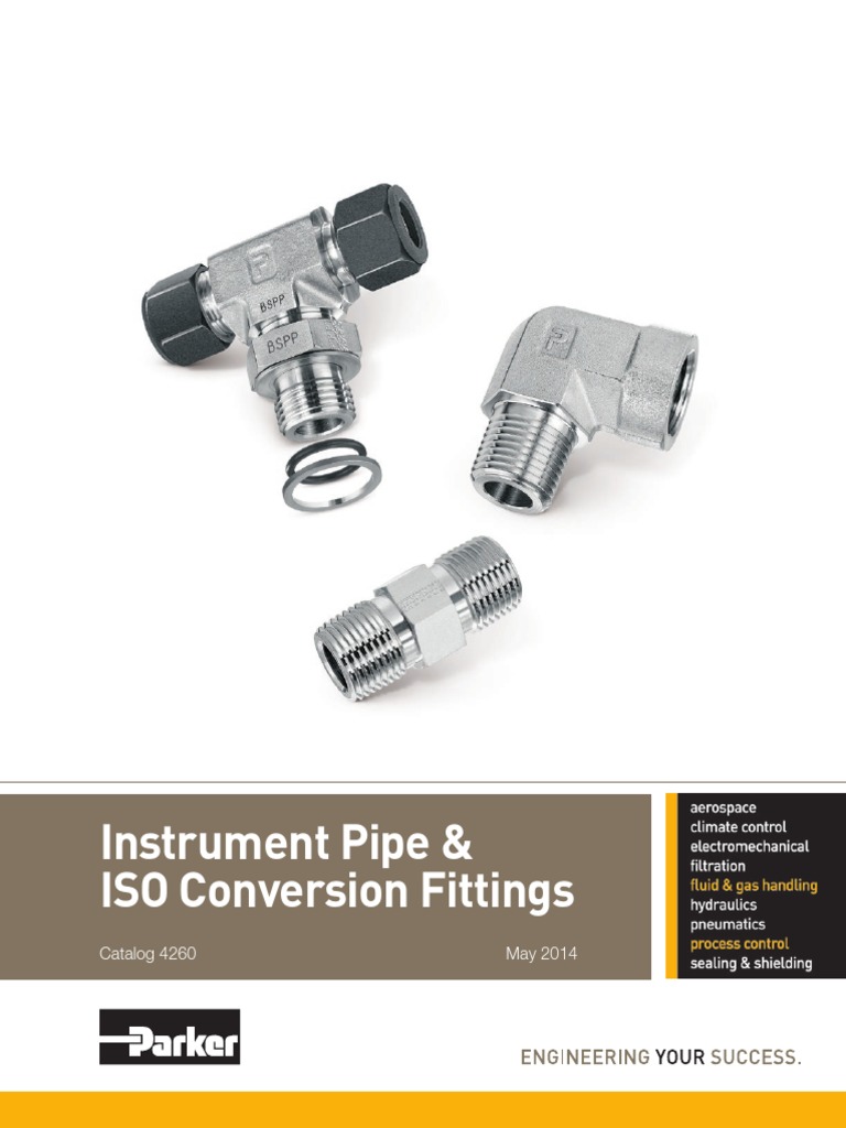 Parker Fittings | PDF | Pipe (Fluid Conveyance) | Mechanical Engineering