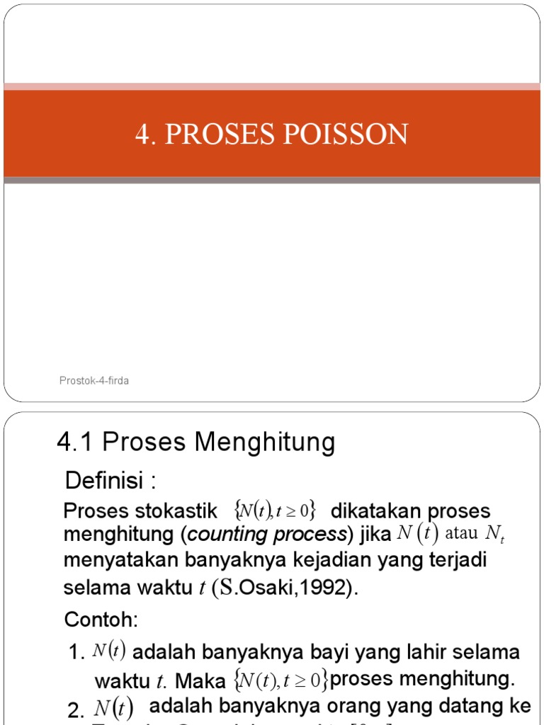 4 Proses Poisson | PDF