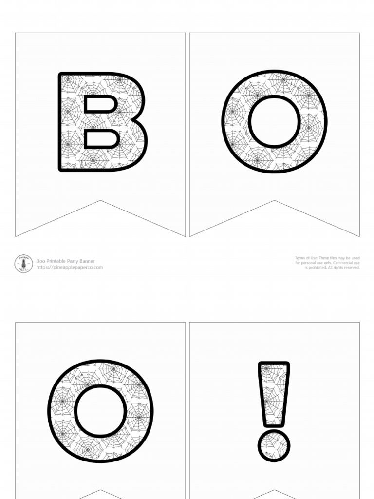 Printable Boo Banner | PDF