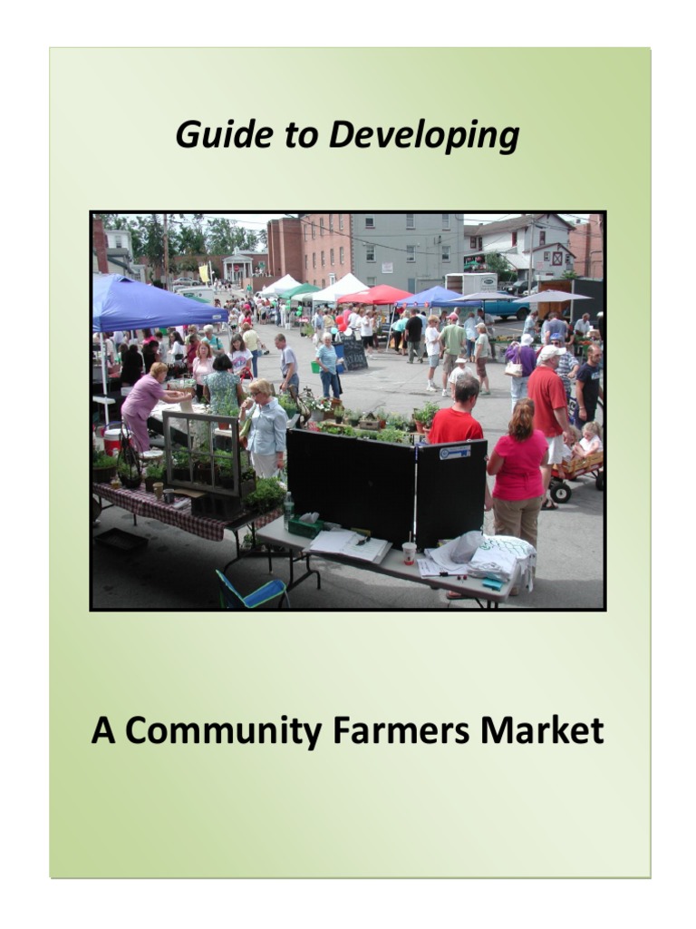 Guide To Developing: A Community Farmers Market | PDF | Farmers' Market ...
