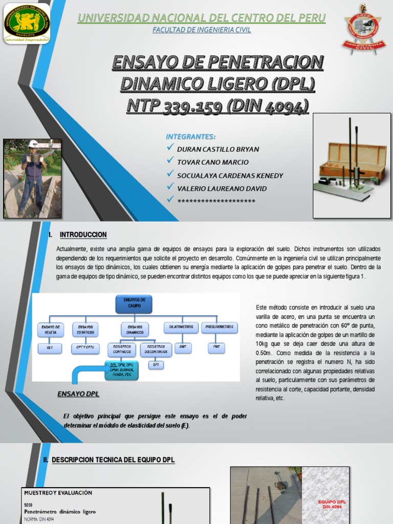 3.-Ensayo DE PENETRACION DINAMICO LIGERO (DPL) | PDF