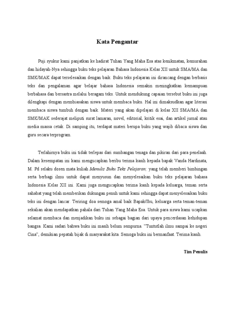 Menulis Buku Teks - Daftar Isi - XII SMA | PDF