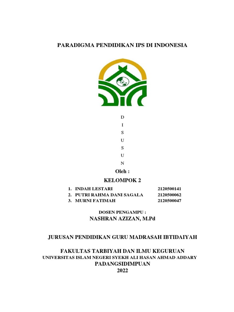 Paradigma Pendidikan IPS Indonesia | PDF | Sains & Matematika