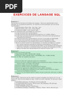 Exercices SQL Corrigés | PDF | Échecs | Théorie (échecs)