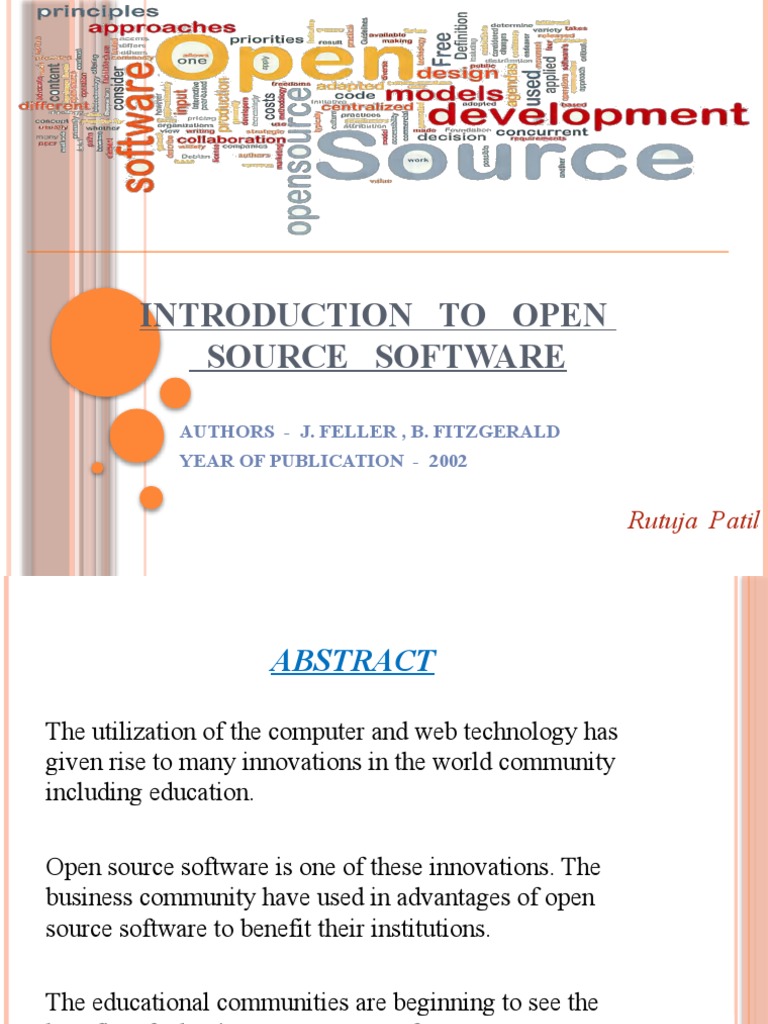 Open Source Software | PDF | Open Source | Software