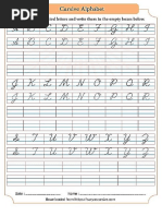 Cursive Writing Uppercase Lowercase Mix | PDF