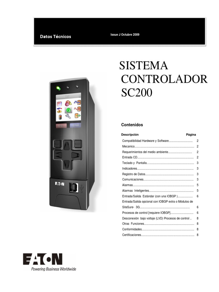 Controlador de Sistema SC200 Espanol | PDF | Bienes manufacturados | Edad de información