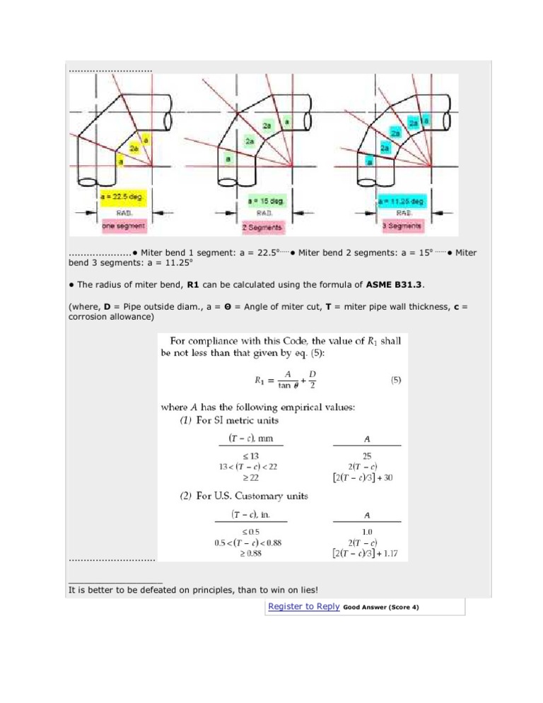 Miter Bend 1 Segment | PDF