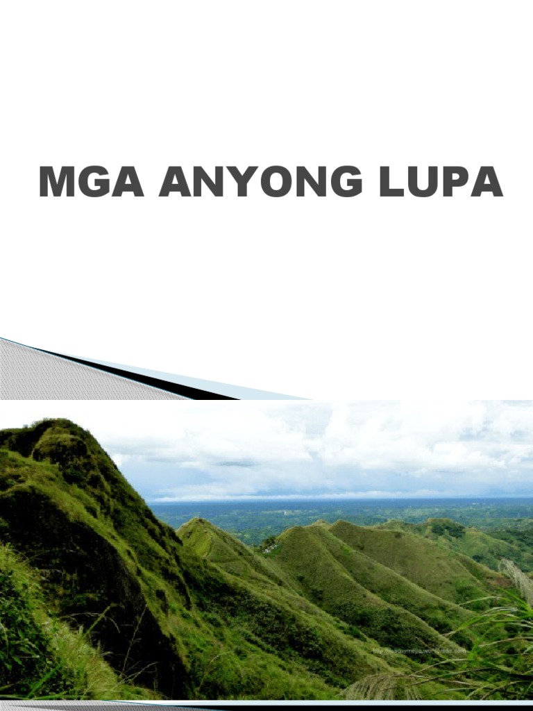Anyong Lupa at Tubig | PDF