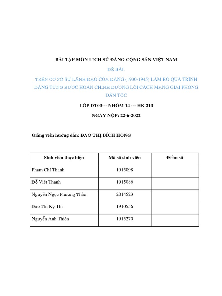 Bã I Táº P Nhá 1 Nhã M 14 Pdf